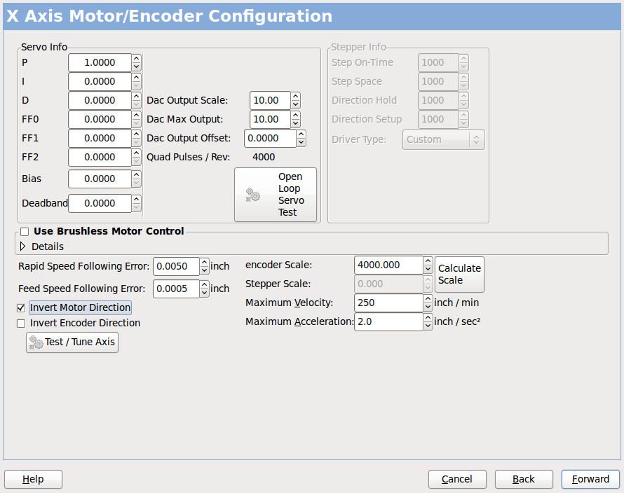 Mesa Configuration Wizard